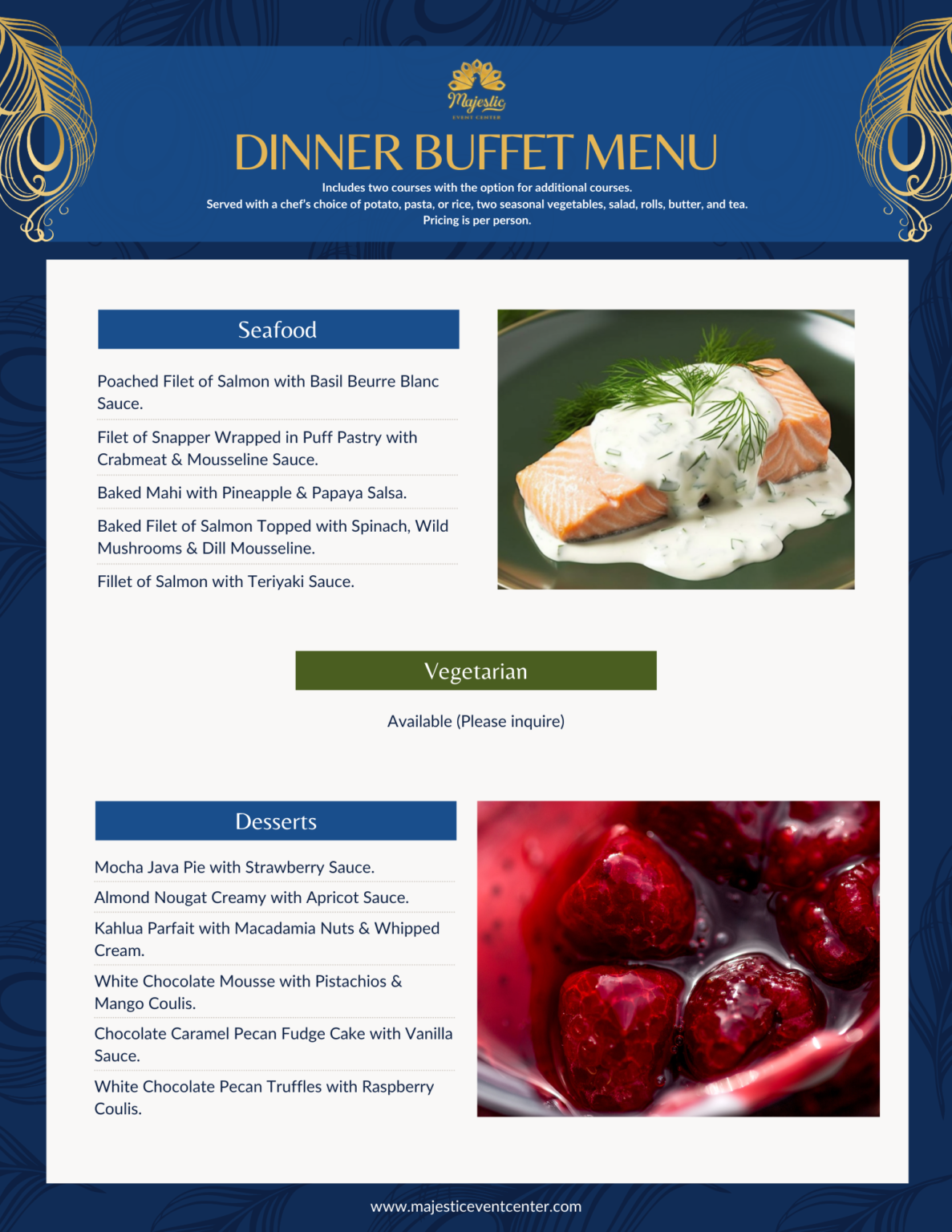 Menus - Majestic